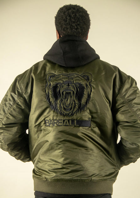Bare All Bomber Jacket (Olive)– Bare All Clothing